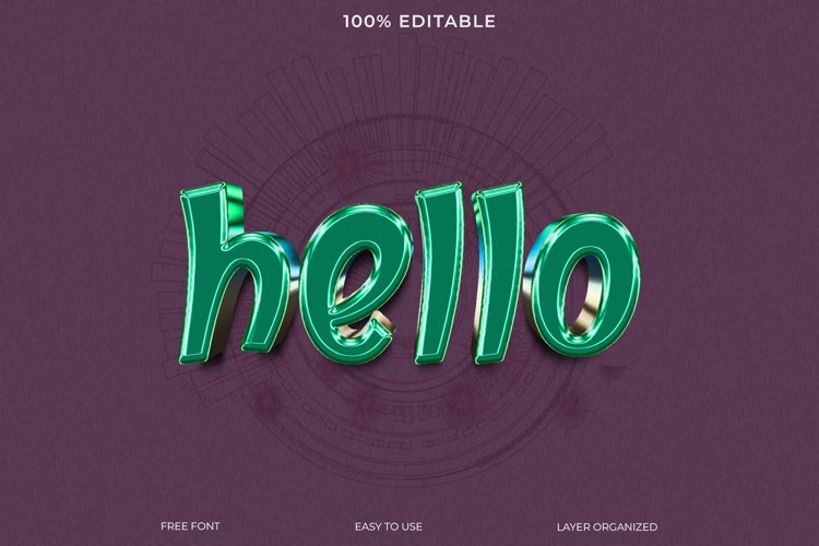 hello 3d Text Effect (4684267)