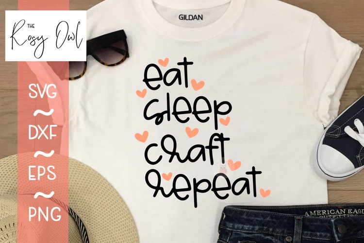 Eat Sleep Craft Repeat SVG | Craft Life