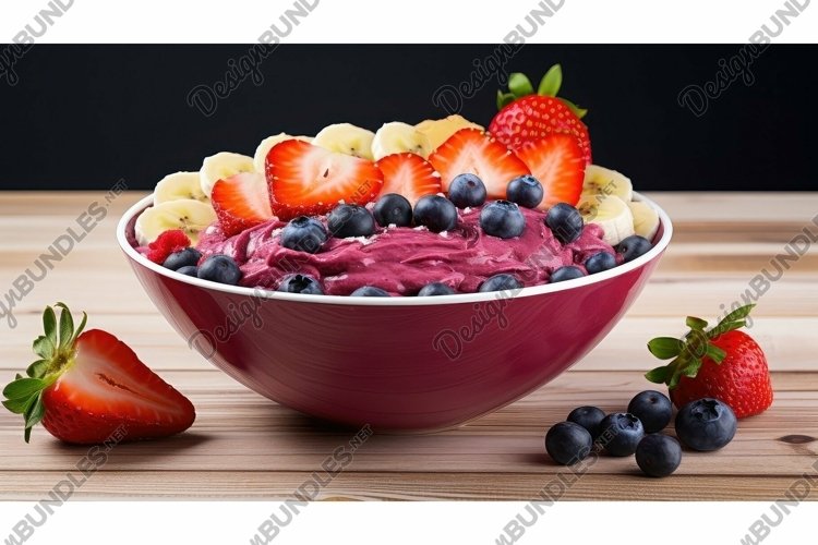 bowl acai background
