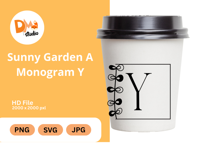Sunny Garden Monogram Art (6091326)