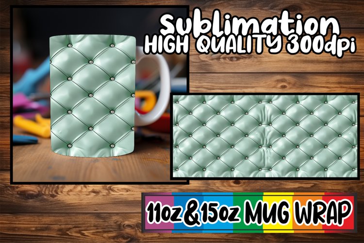 Chic Elegant 3D Puff Mug Design