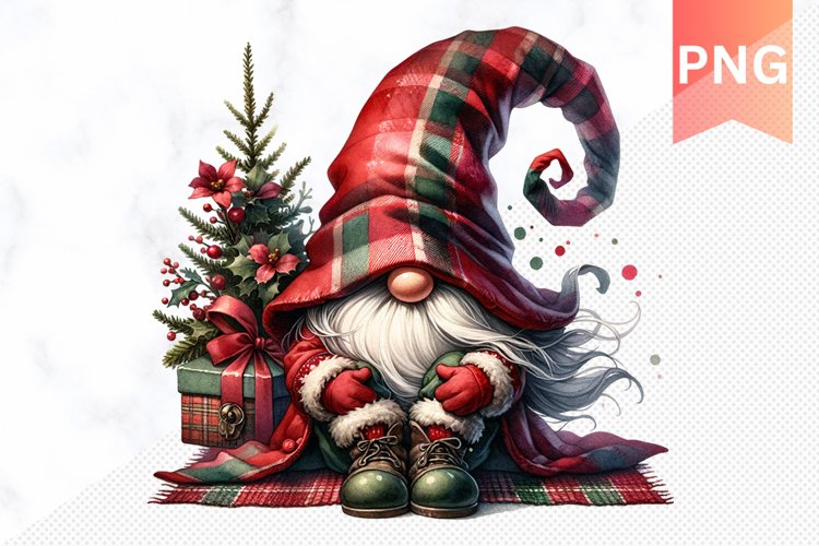 Christmas Gnome Sublimation - Clipart PNG