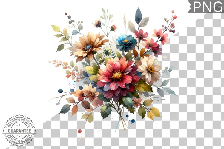 Flowers Sublimation - Clipart PNG Design