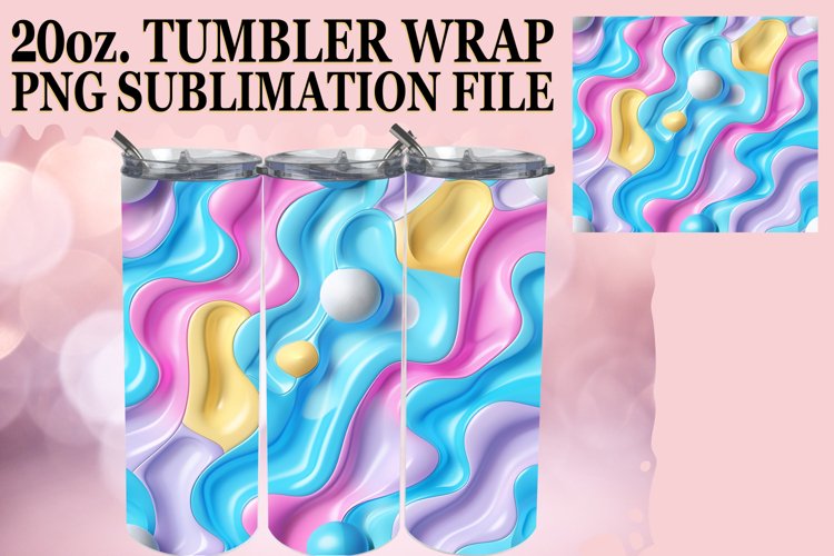 Playful Inflated Pattern Tumbler Wrap Series