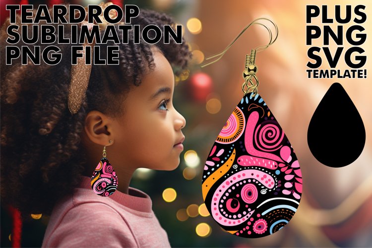 Vibrant Abstractions: Colorful Teardrop Magic