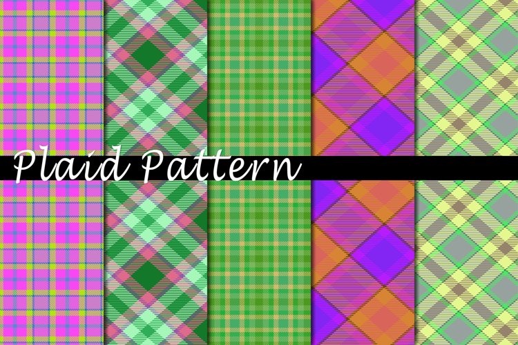 Plaid Pattern Digital Paper Bundle