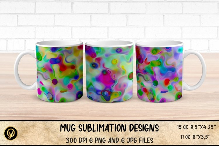 Mug Sublimation Designs ,Abstract Design Mug Bundle