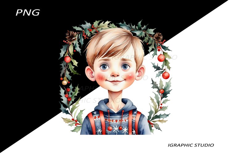 Winter Png, Christmas Boy Clipart, Folk Christmas (4964348)