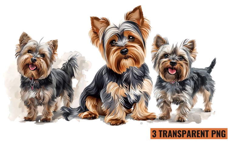 Watercolor Dog Breed Clipart , PNG