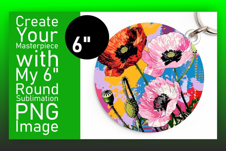 Bold Floral Pattern Sublimation Designs (3831388)