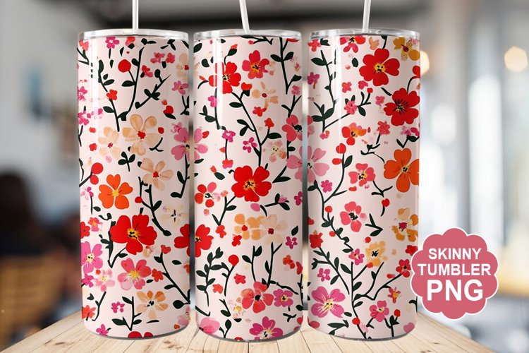 Floral Pattern Tumbler | Floral Tumbler Wrap