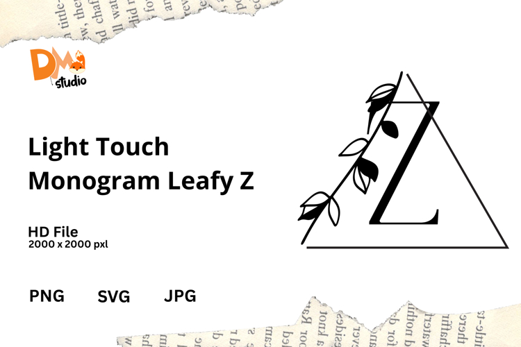 Light Touch Monogram Leafy (6084537)