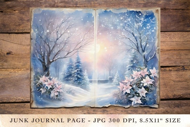 Printable Junk Journal Pages Snow 2
