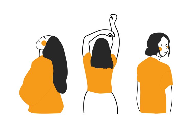 Flat character set, great design for any purposes. (1487465)