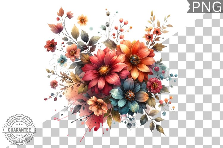 Flowers Sublimation - Clipart PNG Design