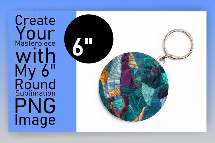 Embroidered Circle Keychain Gallery