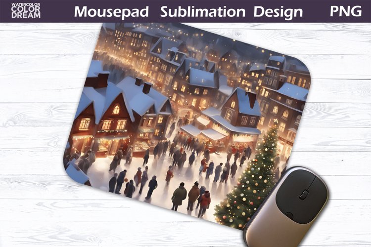 Christmas MousePad Design | Winter Mouse Pad PNG (2810712)