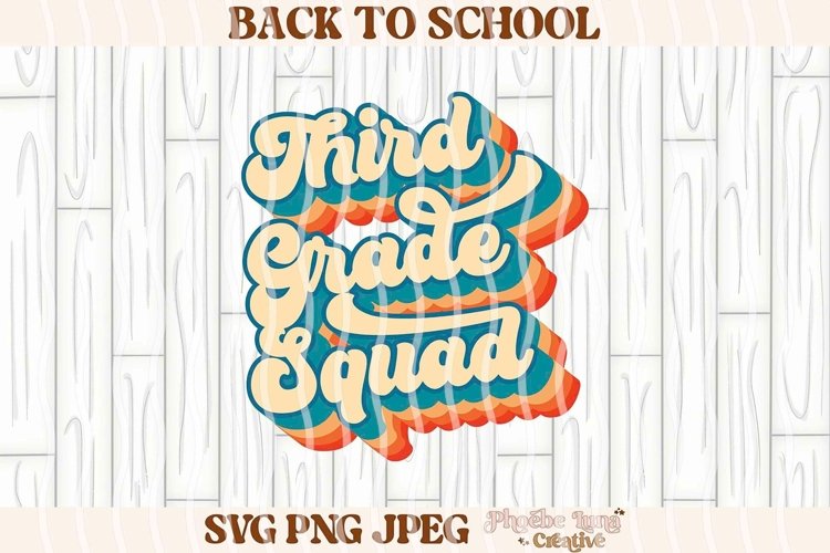 Third grade squad SVG, Back to school SVG (2011801) | Vectors | Design ...