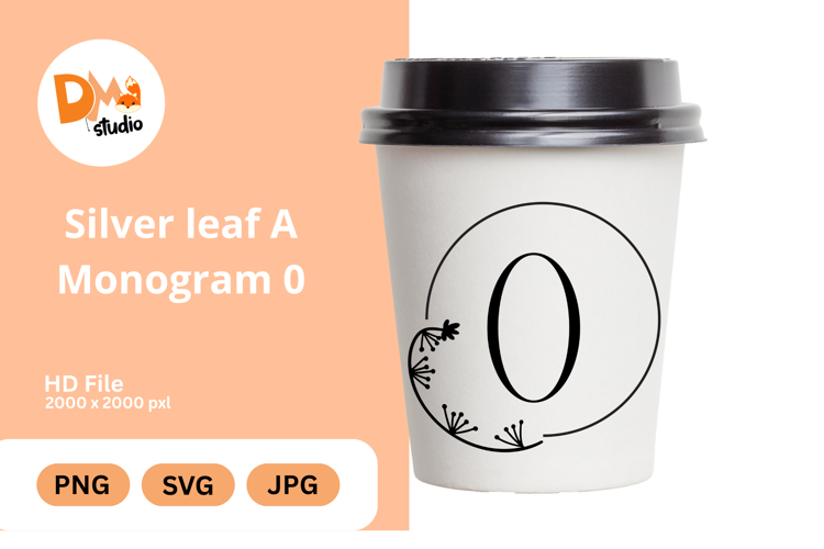 Silver Leaf Monogram Design (6095616)