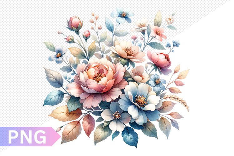 Flowers Sublimation - Clipart PNG Design