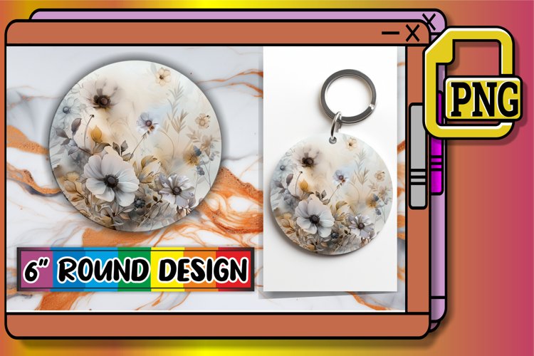 Dynamic Displays: Round Sublimation Keychain Assortment