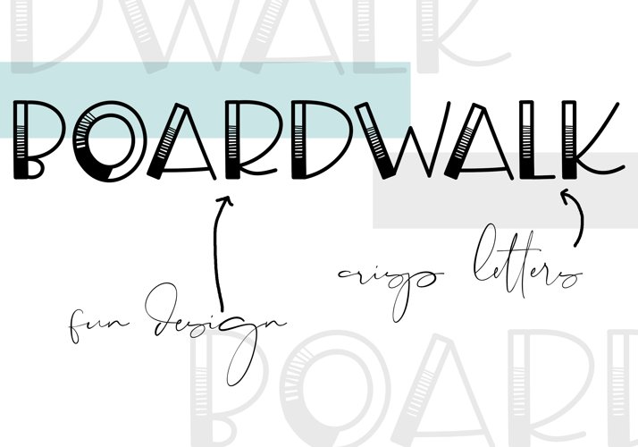 Boardwalk - A Fun Handwritten Font - Free Font of The Week | Font Bundles