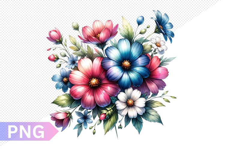 Flowers Sublimation - Clipart PNG Design
