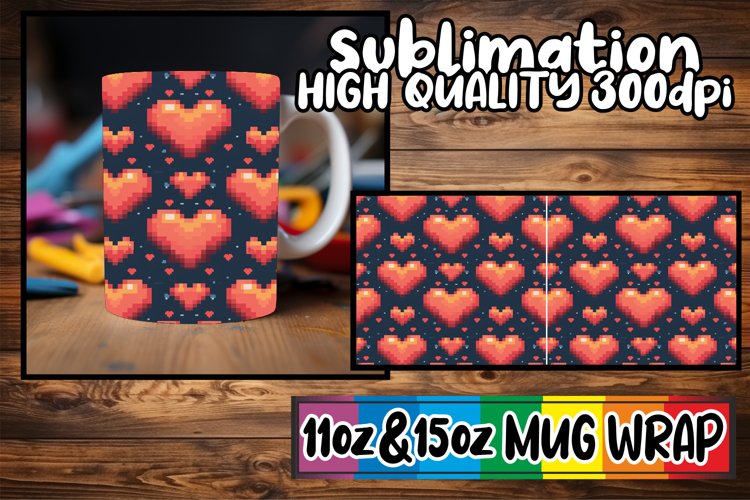 Valentines Day Mug Style - Heart Pattern