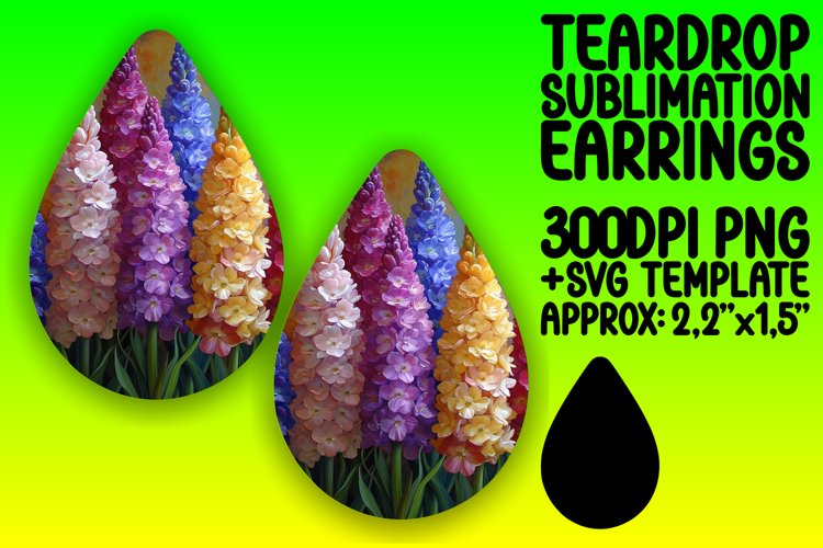 Fashionable Blossom Patterns: Trendy Floral Teardrops