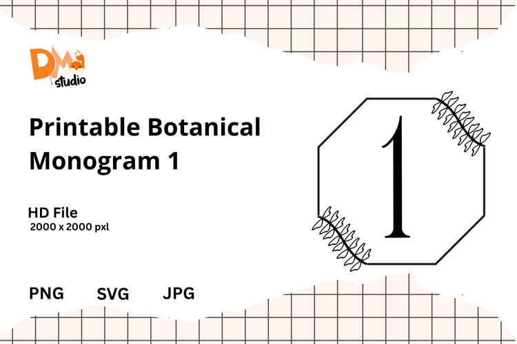 Printable Botanical Monogram (6053894)