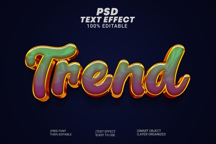 3d Text Effect Style Trend