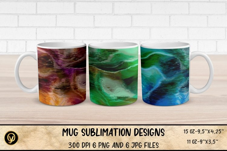 Mug Sublimation Designs , Abstract Sublimation Mug (1730003)