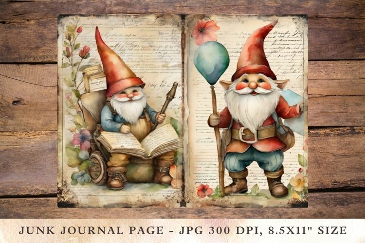Printable Junk Journal Pages gnome 9 (4799464)