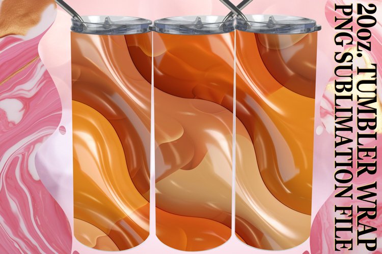 Artistic Inflated Pattern Tumbler Assortment