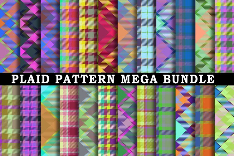 Plaid Pattern Digital Paper Bundle