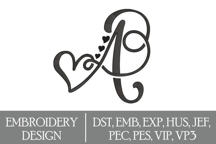 Monogram A Machine Embroidery Design