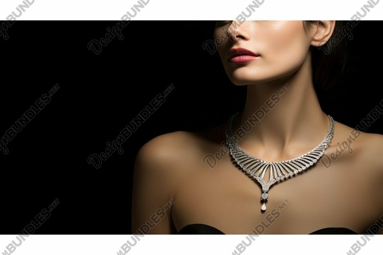 necklace silver shine