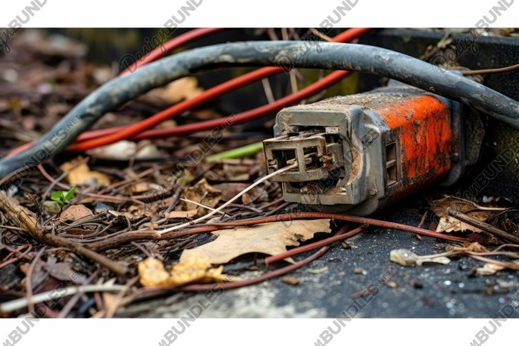 damaged broken cable