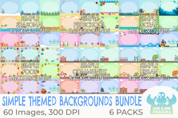 Simple Themed Background Clipart Bundle - Pack 1 (955526 ...