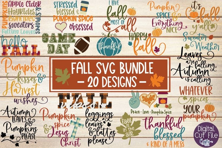 Fall Svg Bundle, Autumn Bundle Svg, Pumpkin Spice Bundle Svg (838365 
