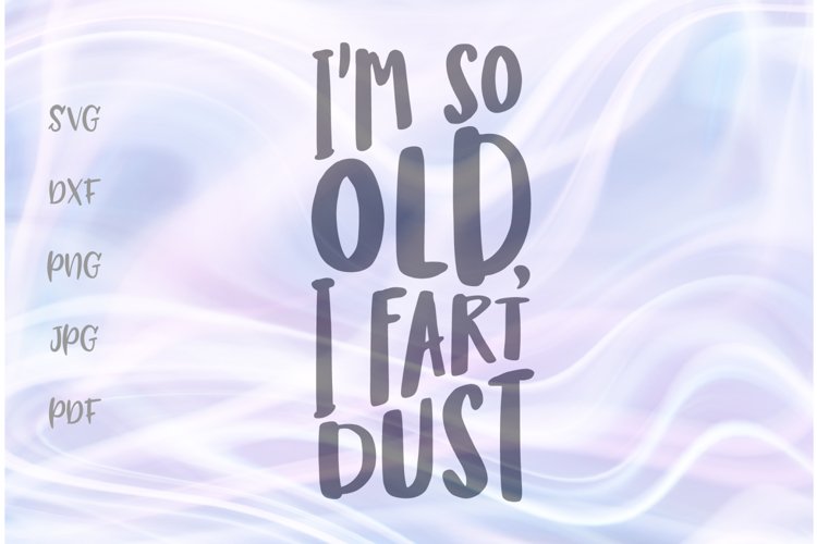 I'm So Old I Fart Dust SVG for Cricut Vector Cut File DXF (313002 ...