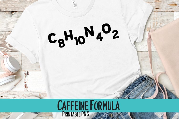 Caffeine Formula Sublimation PNG