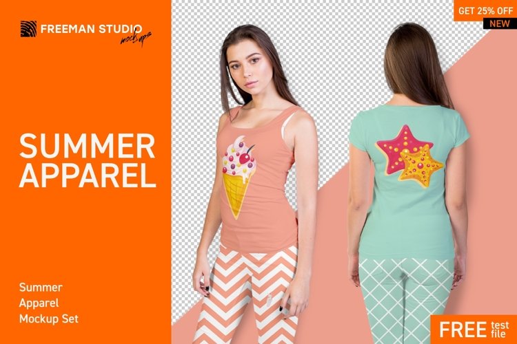 Summer Apparel Mock-Up Set