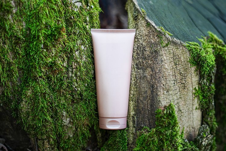 Cosmetic skin care product body lotion, face creme, nature