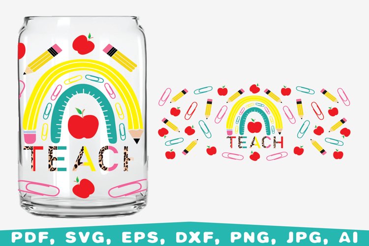 Teacher glass can svg, Teacher svg (2071713)