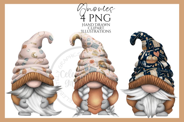 Craft Gnomes | Hand Drawn Clipart PNG