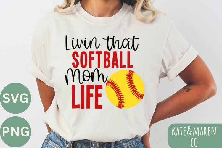 Softball Mom SVG | Softball SVG | Softball Sublimation