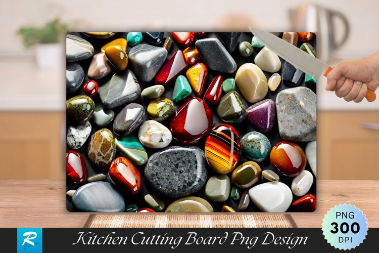 Multicolor Starburst Cutting Board Sublimation Design