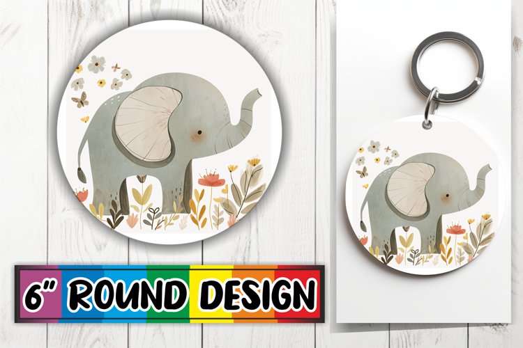 Round Animal Sublimation Art