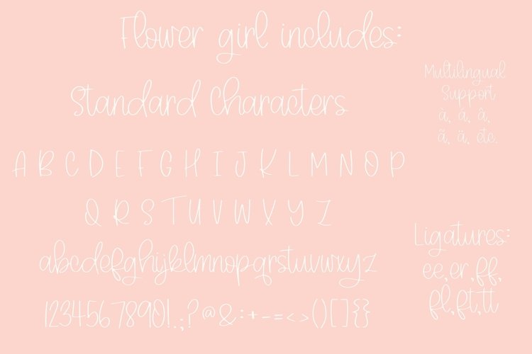 Flower Girl, A Cute Handwritten Font - Free Font Of The Week | Font Bundles